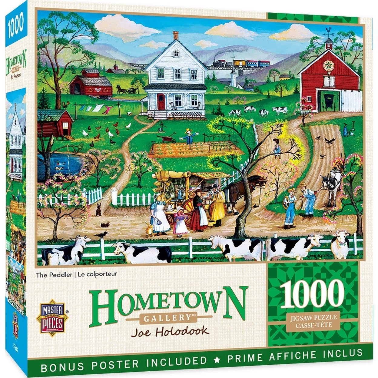 Hometown Gallery The Peddler 1000 Piece Jigsaw Puzzle Recycled ...