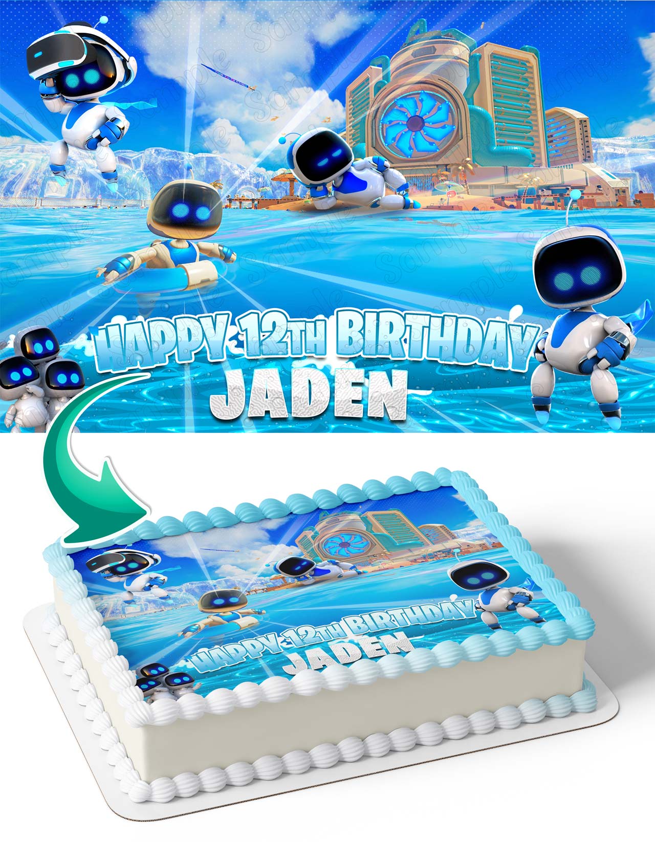 Astro's Playroom PS5 Edible Cake Image Topper Birthday Cake Sheet ...