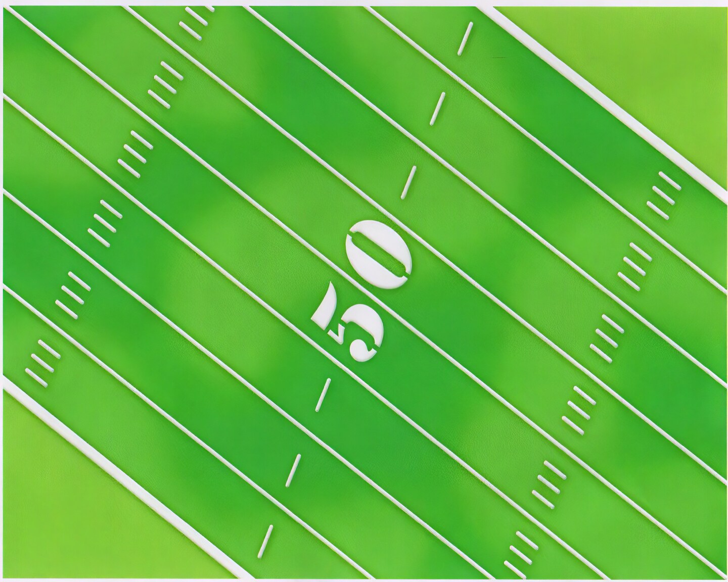 Football Field Edible Cake Topper Personalized Fondant Decor for ...