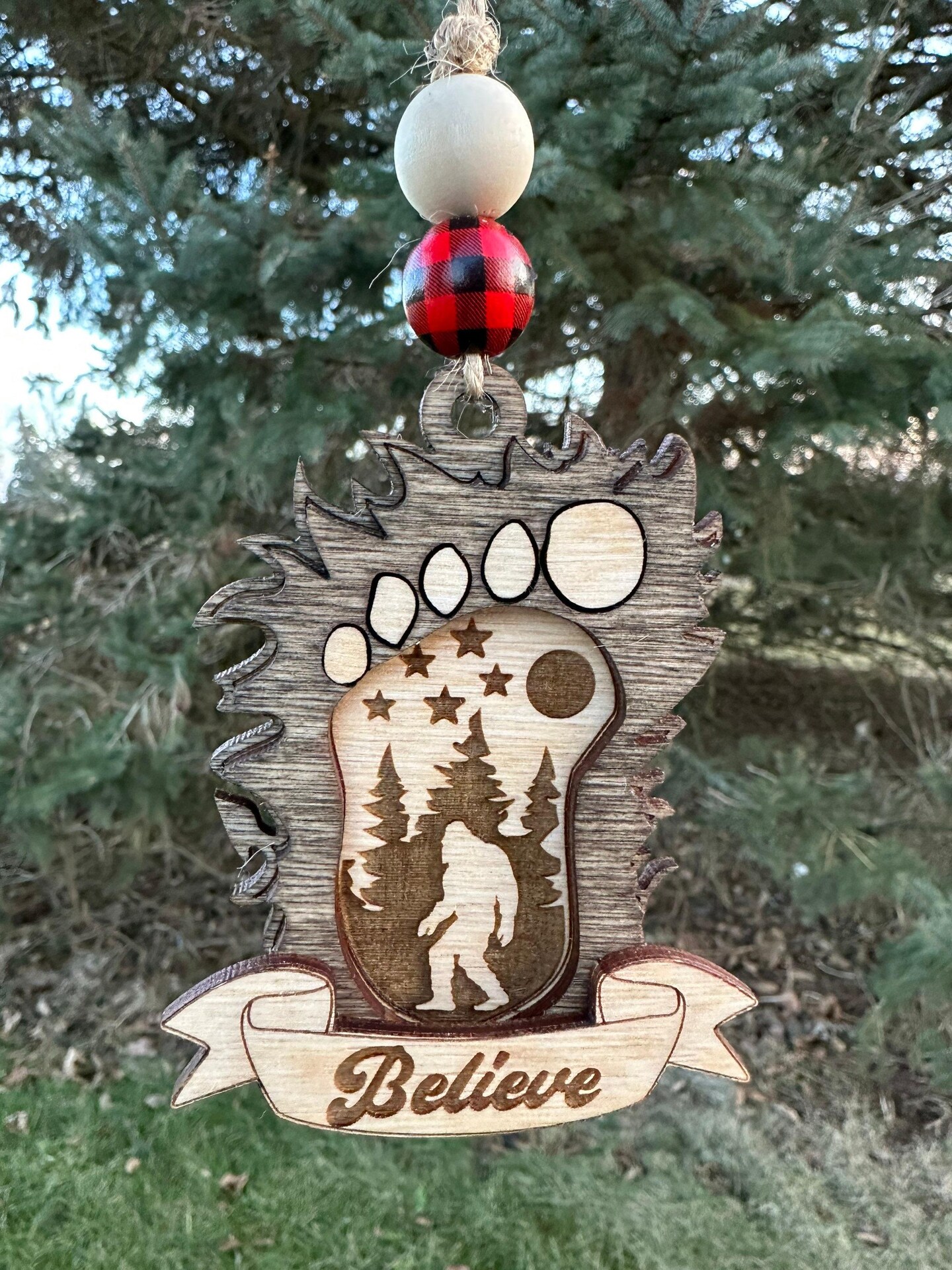 Bigfoot Car Hanging Rear View Mirror Accessory | Car Charm | Rear View ...