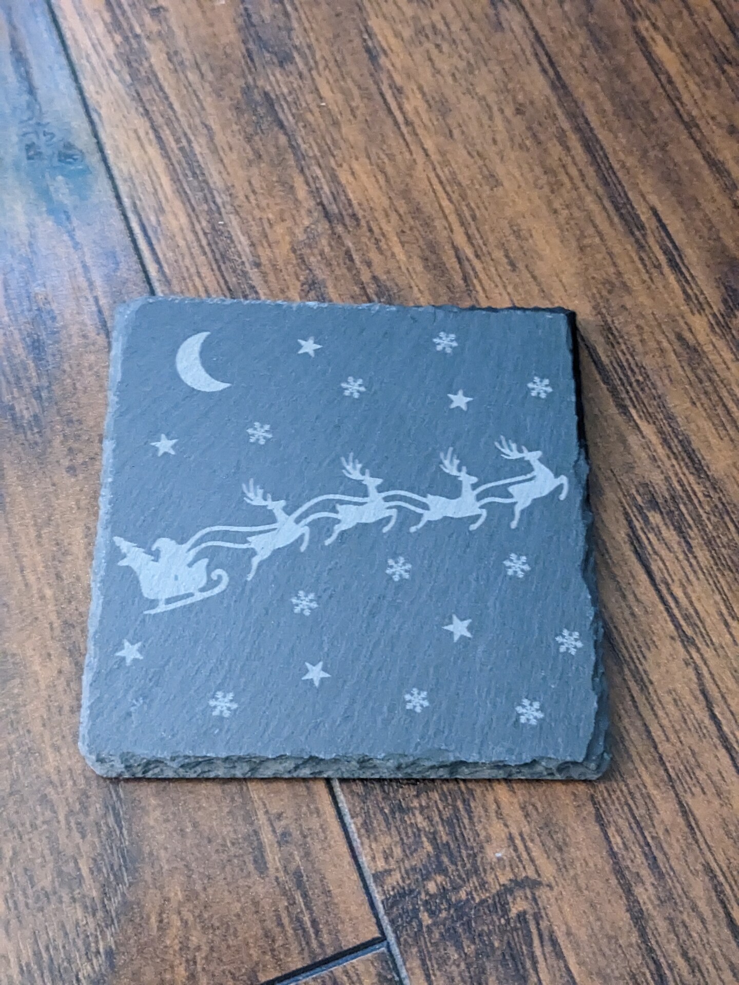 Santa's Sleigh Slate Coaster | MakerPlace by Michaels