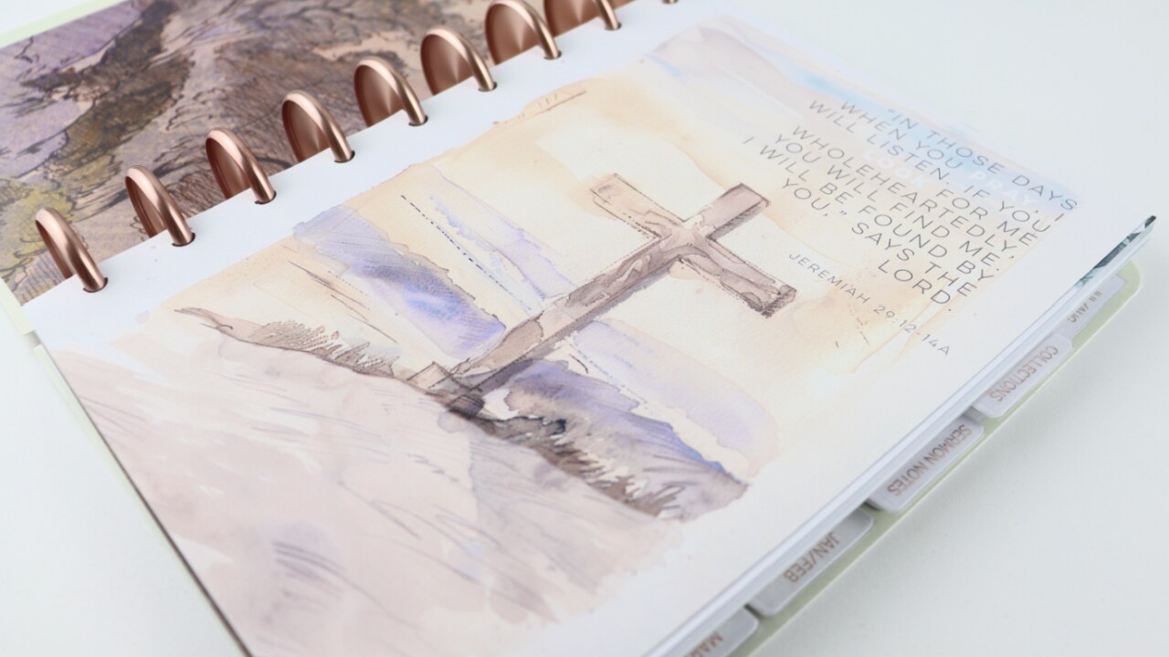 2026 Faith Planner, Copper, Gold, Frosted, or Rose Gold Discs, Deluxe ...