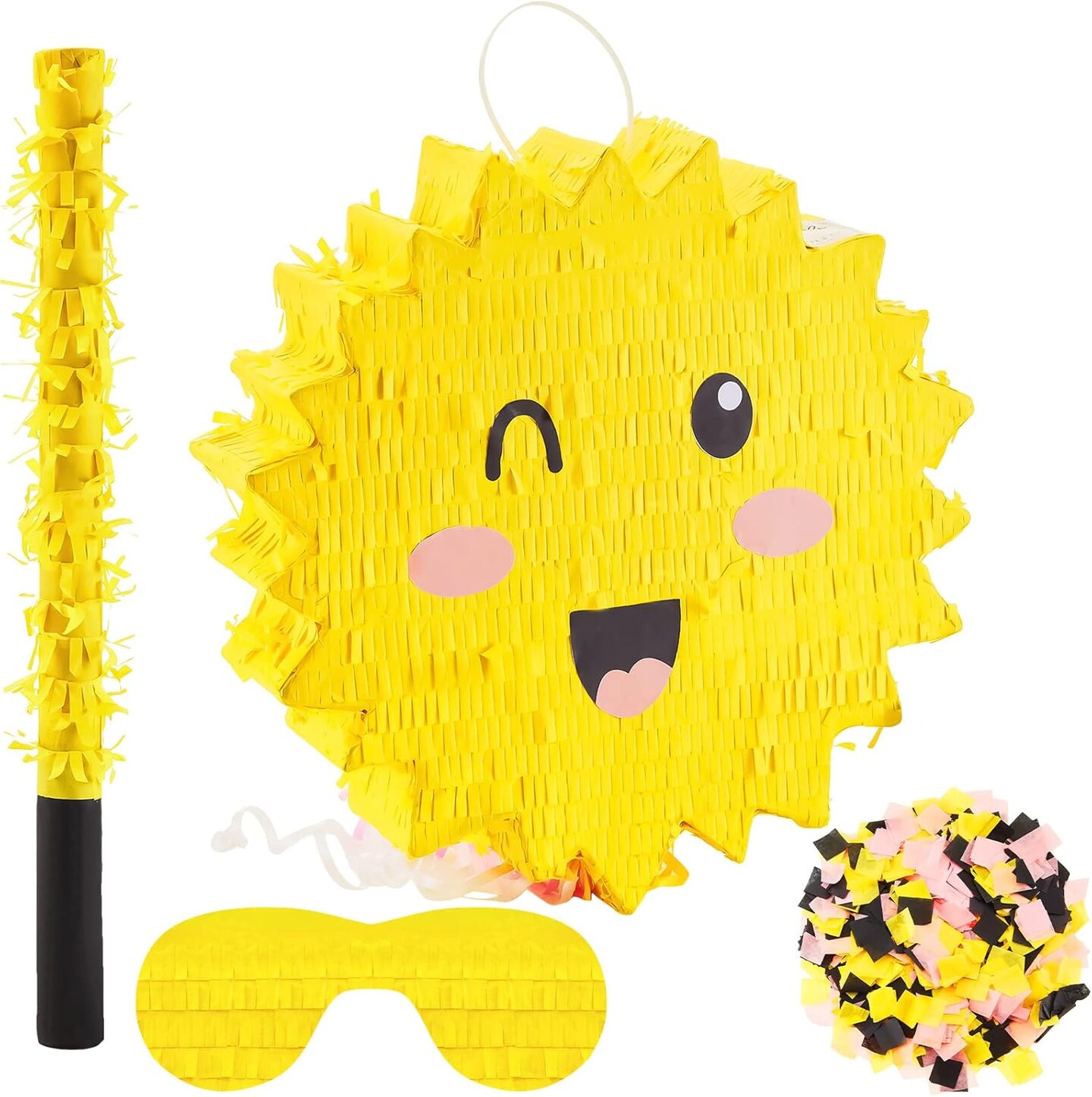 Sun Tea Pot Piñata for Birthday Party Colorful Piñata with Stick ...
