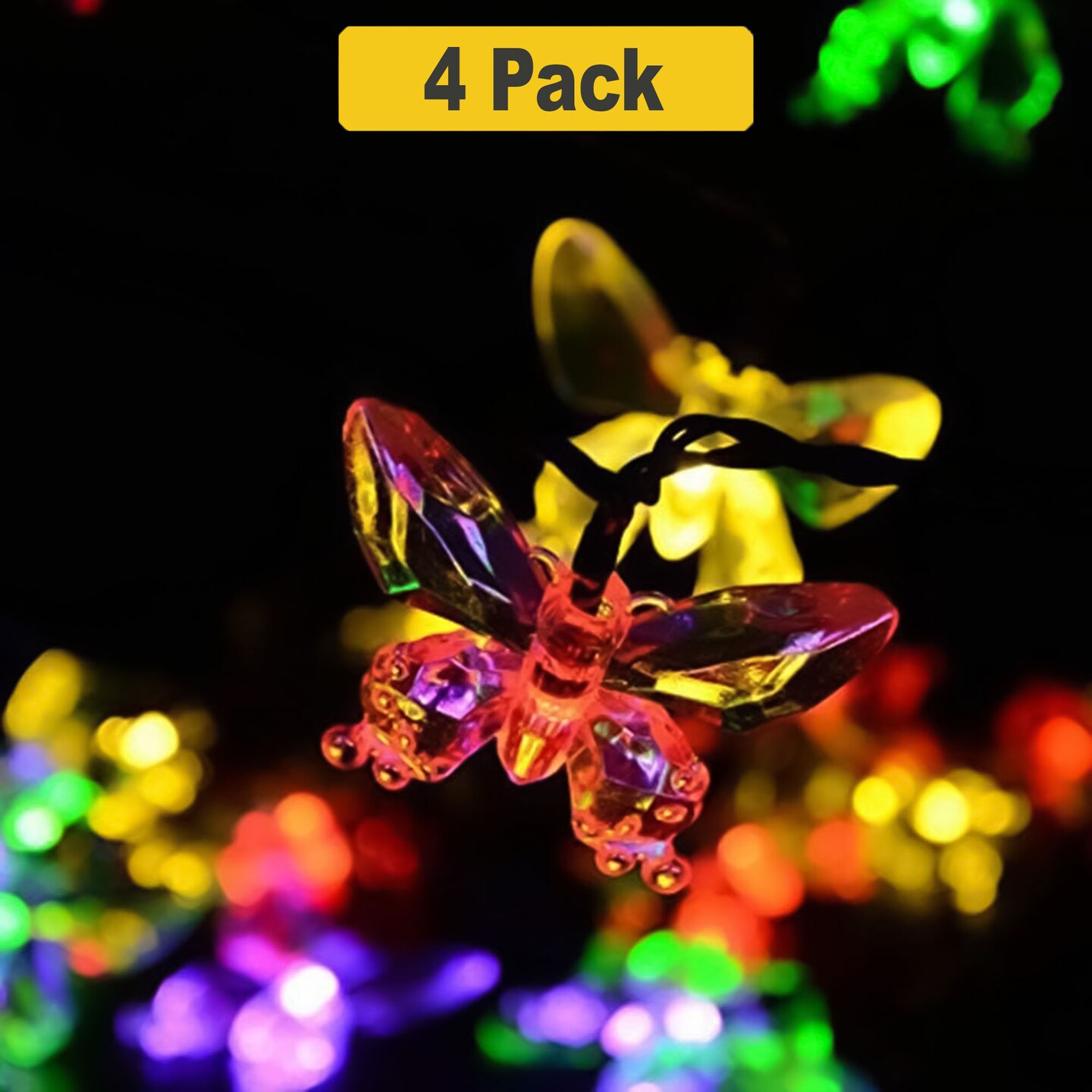 Outdoor Solar Butterfly String Lights, 30 LEDs, Multi-Mode | Michaels