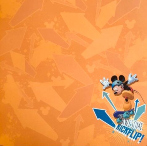 Disney Mickey Mouse Awesome Kickflip 12x12 Scrapbook Paper | Michaels