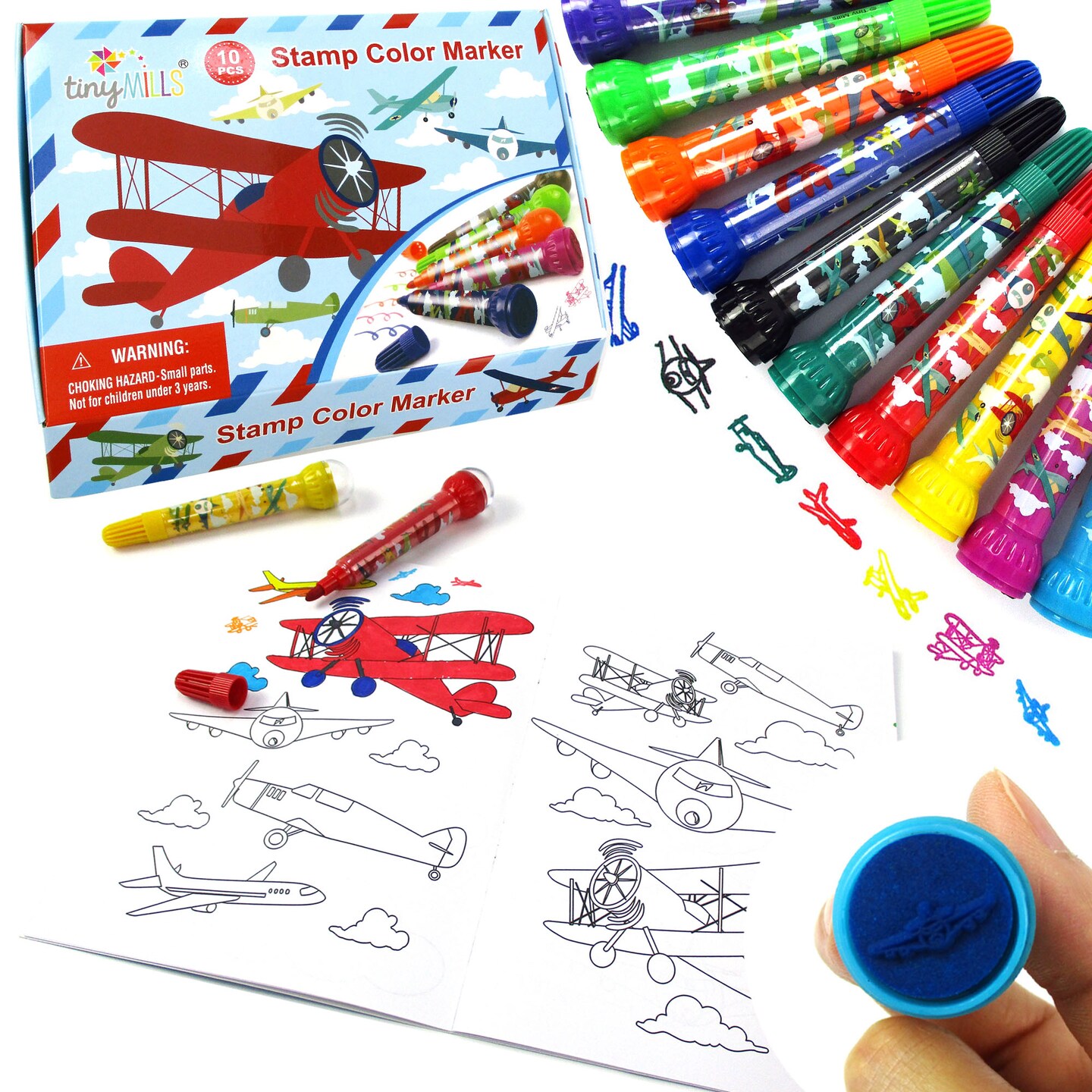 Airplane Stamp Marker Set - Set of 10 | Michaels