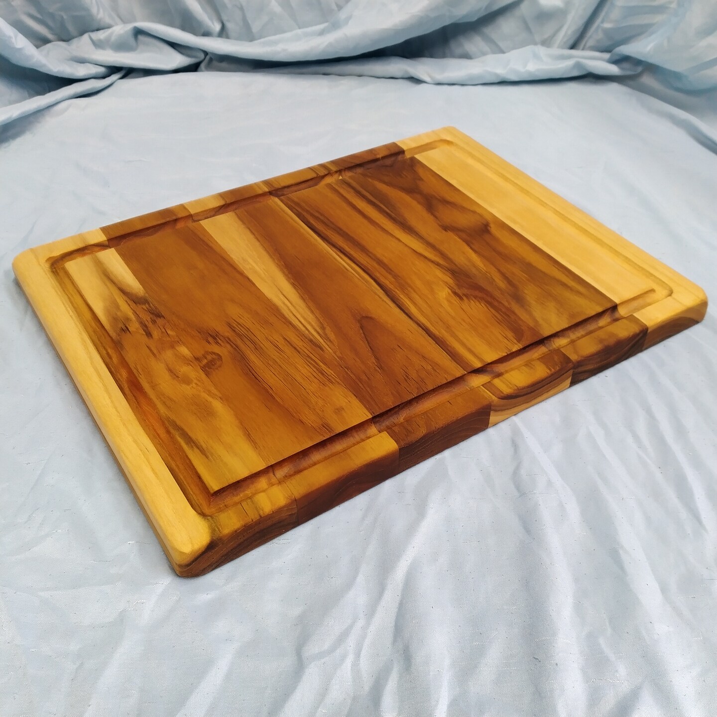 Teak Wood Cutting Board with Juice Groove, 16 x 12 Inch | Teak ...