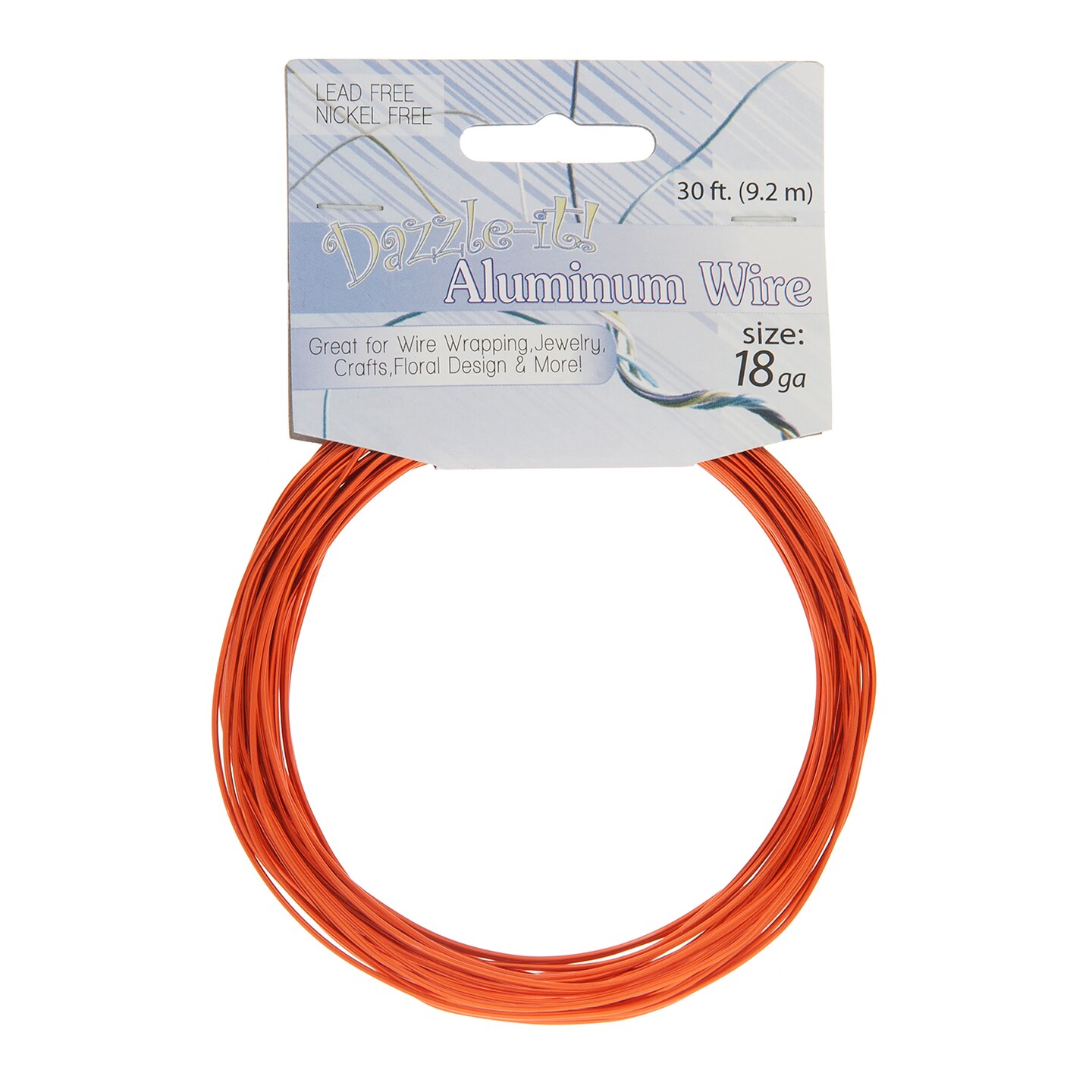 John Bead Orange Aluminum Wire, 30ft | Michaels