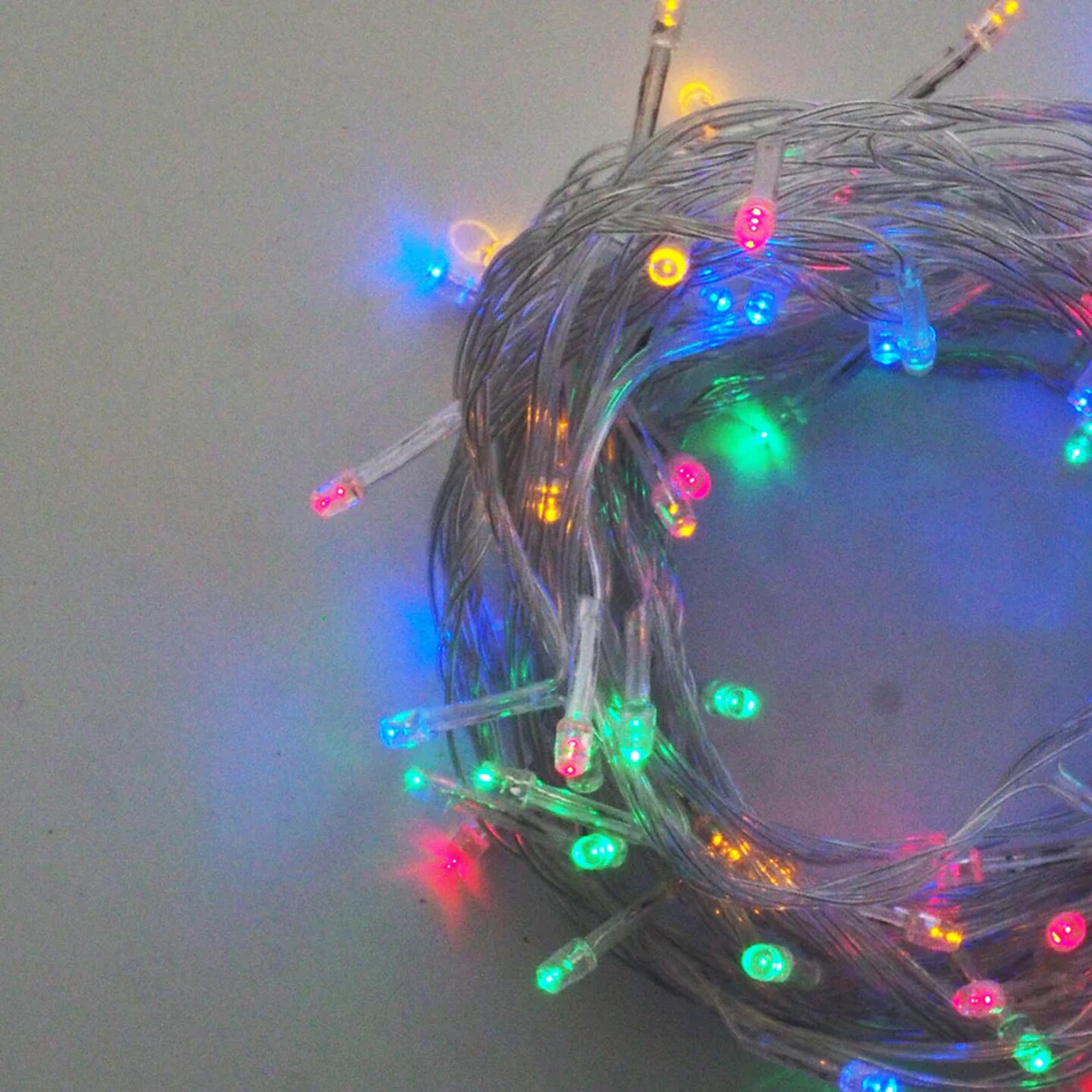 100 LED Clear Cable Multifunction String Lights Plug in, Color ...