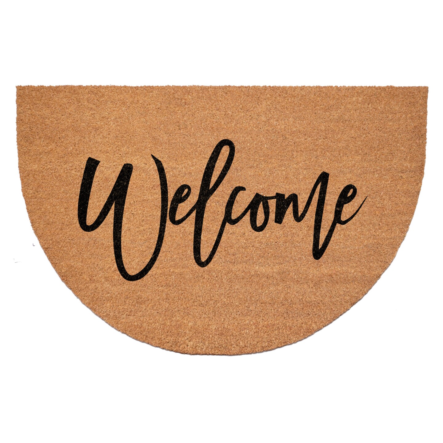 Half round Cursive Welcome Doormat | Michaels