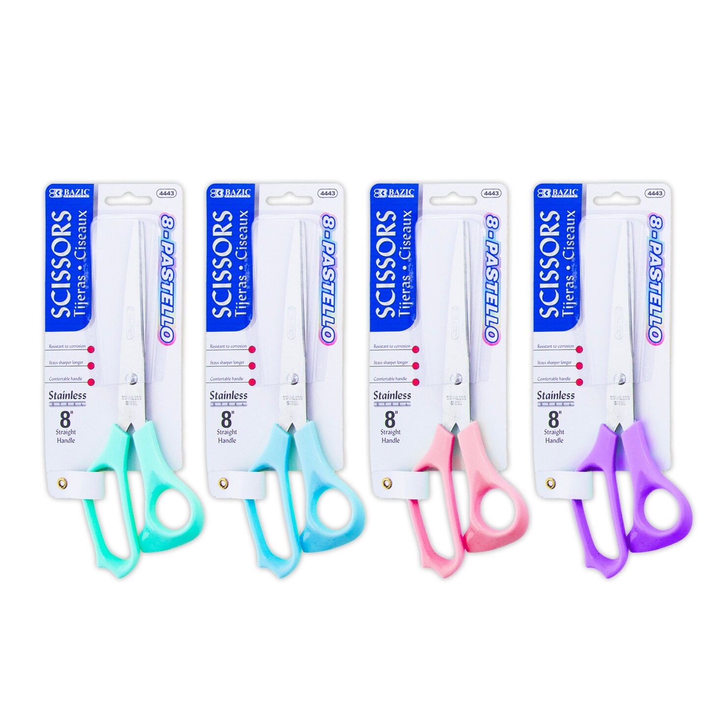 BAZIC Office Scissors Pastel Color 8