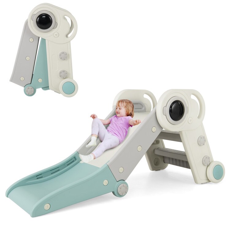 HDPE 2-in-1 Kids Slide with Foldable Climber and Handrails | Michaels