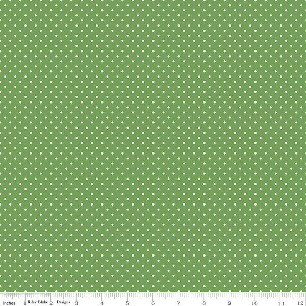 Swiss Dot in Clover (c670-clover) | Swiss Dot | Riley Blake Designs ...