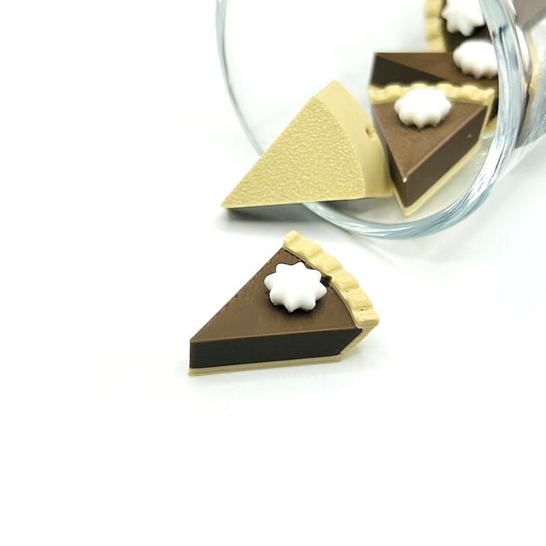 3D Chocolate Pie Charms, 25x19mm | Michaels