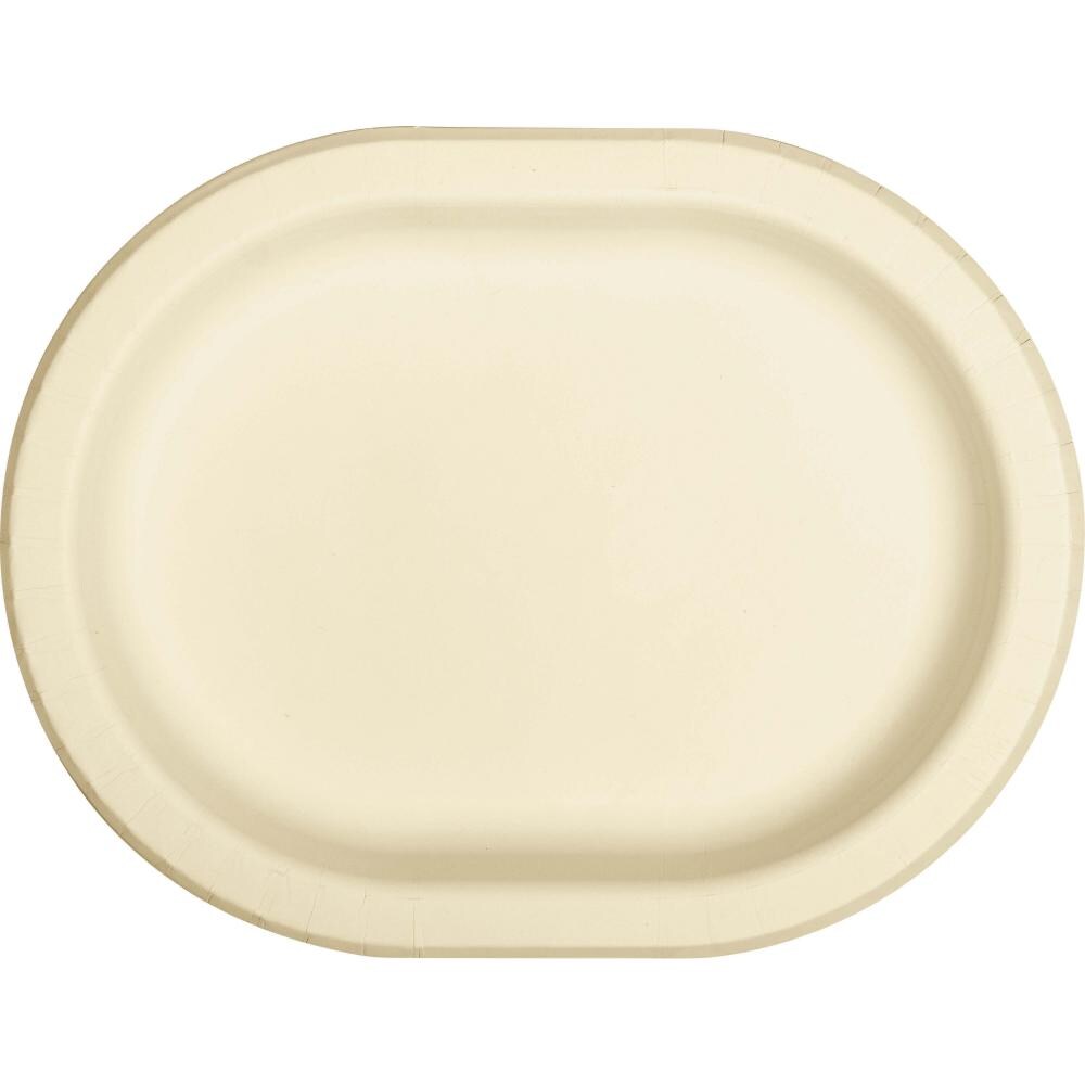 96 pc Bulk Ivory Paper Oval Platter | Michaels