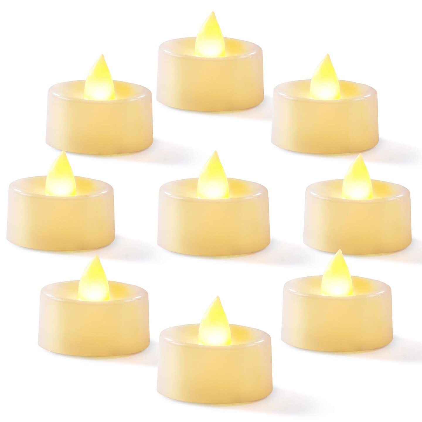Homemory 24-Pack Flameless LED Tea Lights Candles Battery Operated, 200 ...