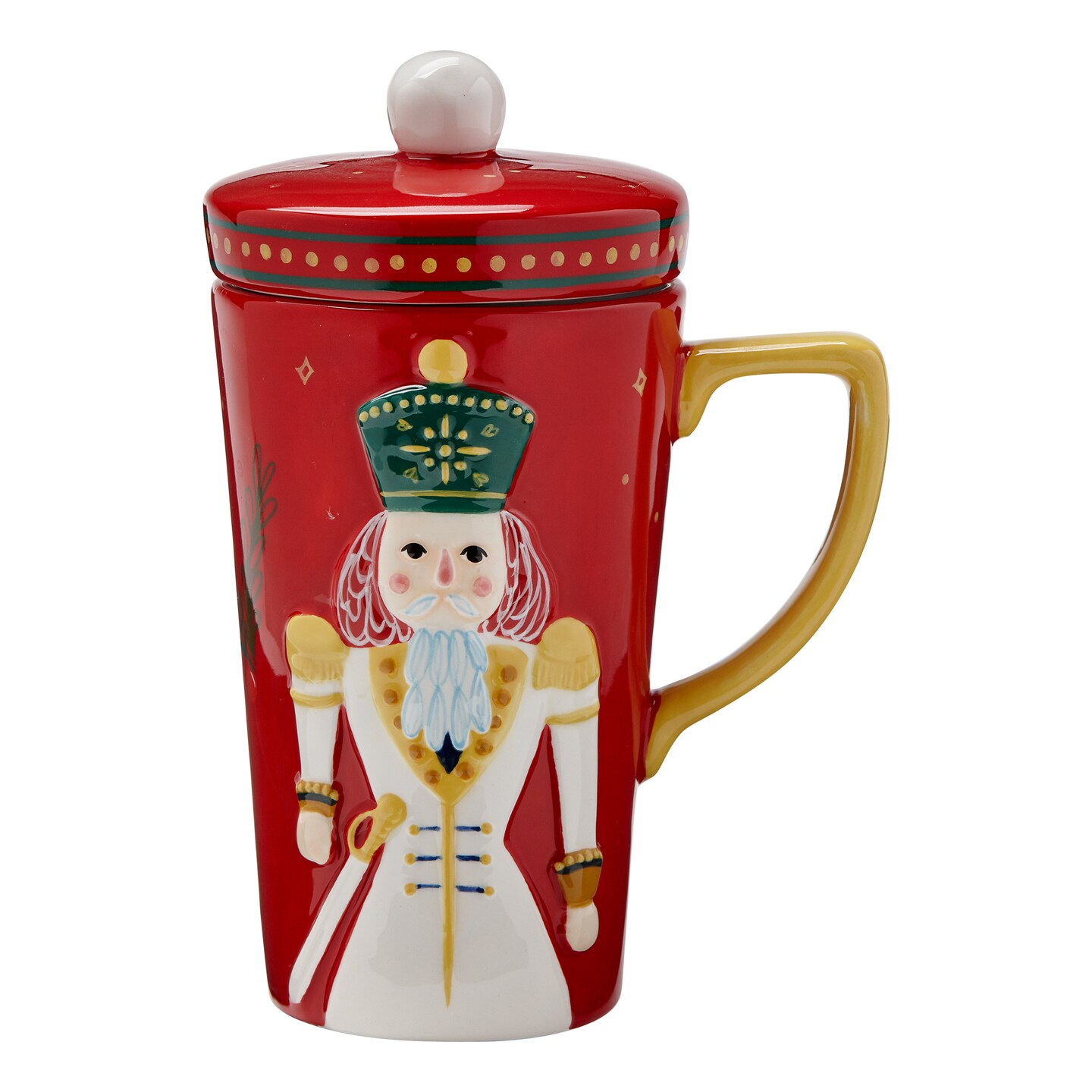 Red Nutcracker Mug W/ Lid 16 oz | Michaels