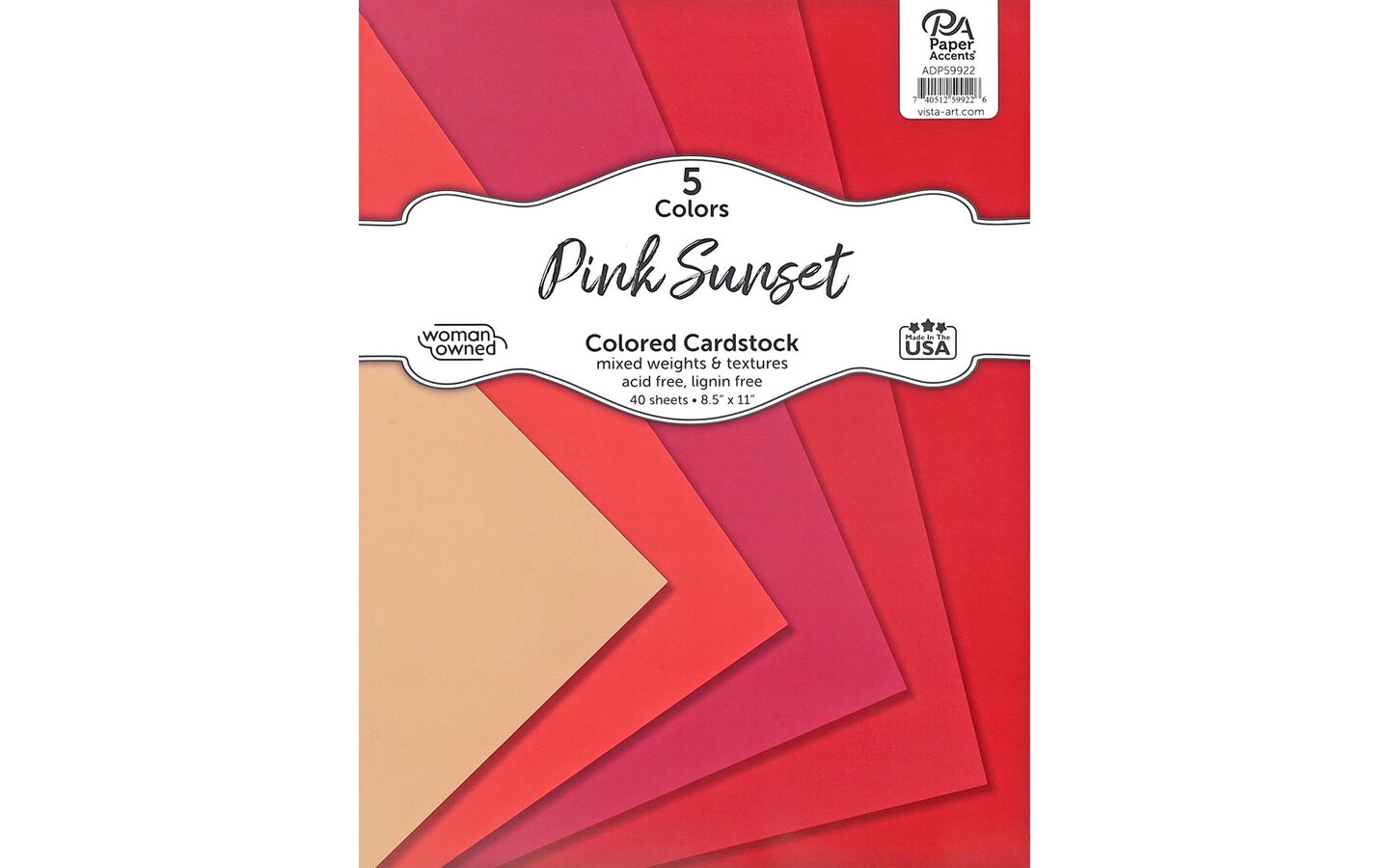 Accent Design Paper Accents Cardstock Variety Pack 8.5x11" 40 Sheets ...
