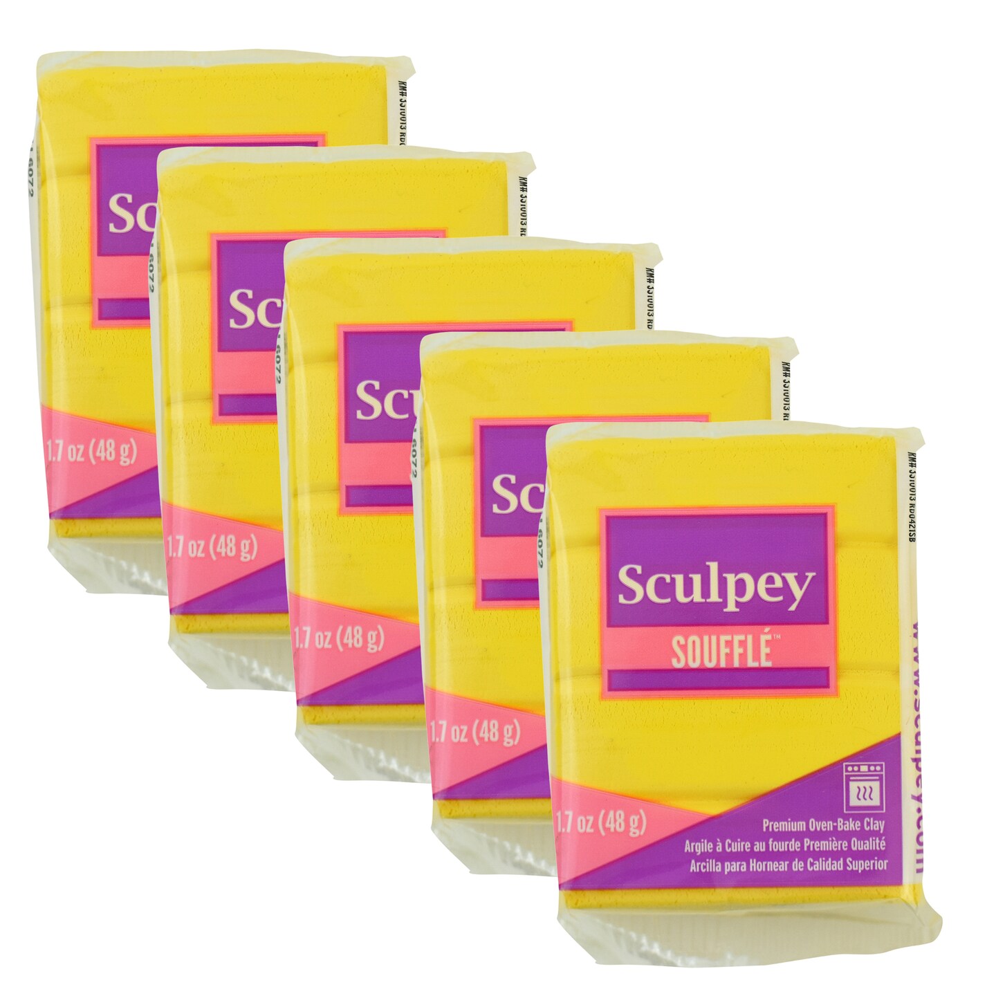 Multipack of 5 - Sculpey Souffle Clay 1.7oz-Canary, Count: 1 | Michaels