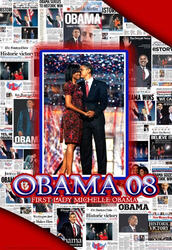 Barack and Michelle Obama Art Print by Tonya Jones - Inspirational Wall ...