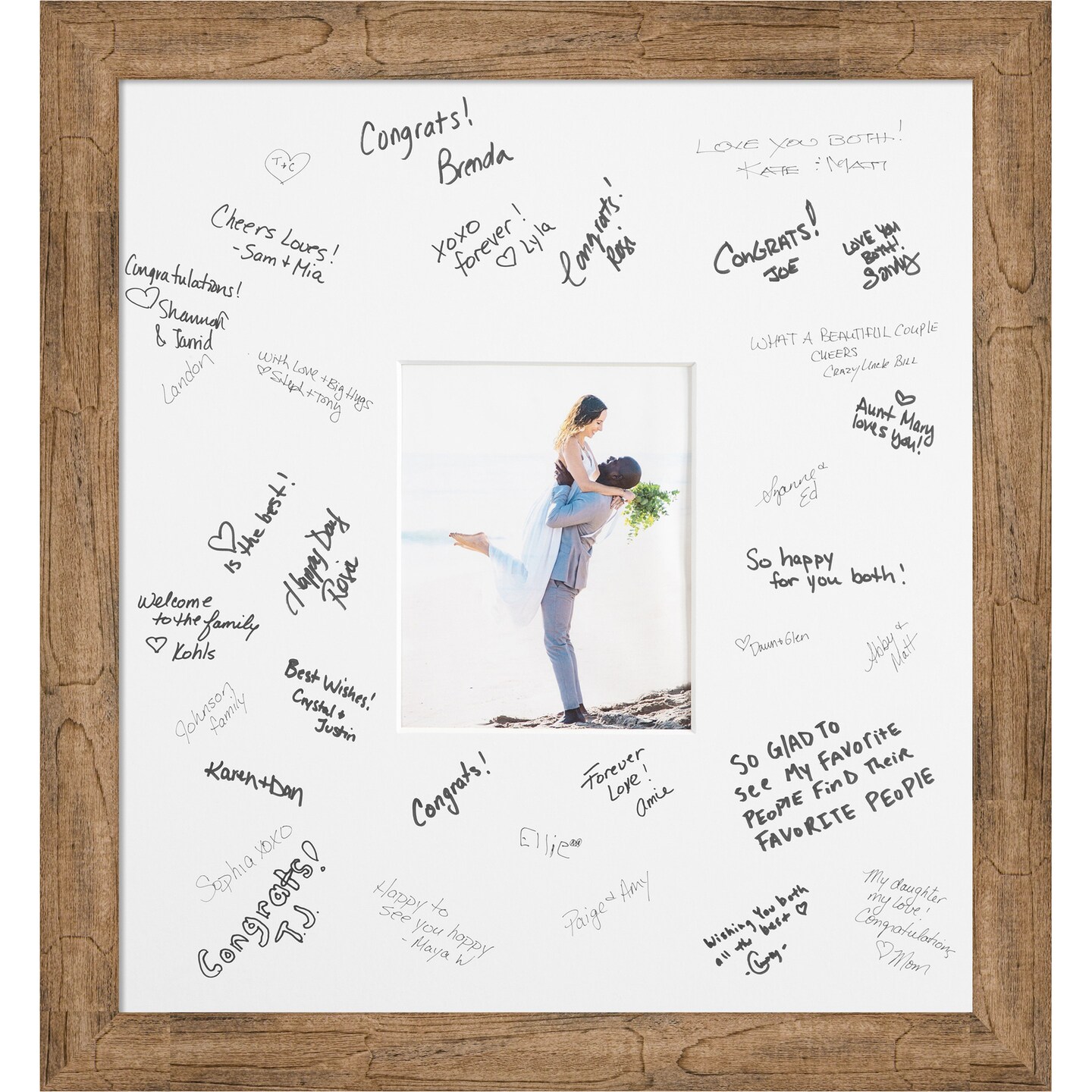 Owl Signature Mat Picture Frame, Photo Frame Wedding Guest Book ...