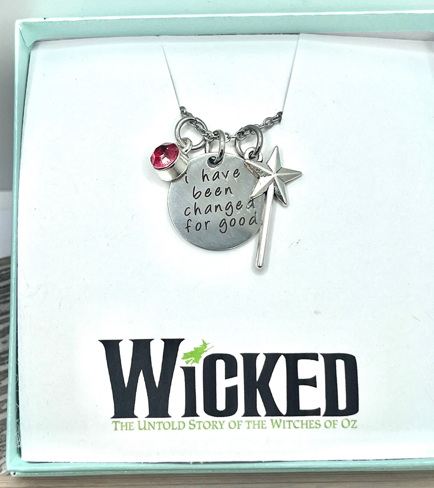 I have been changed for good-Wicked the musical inspired charm necklace ...