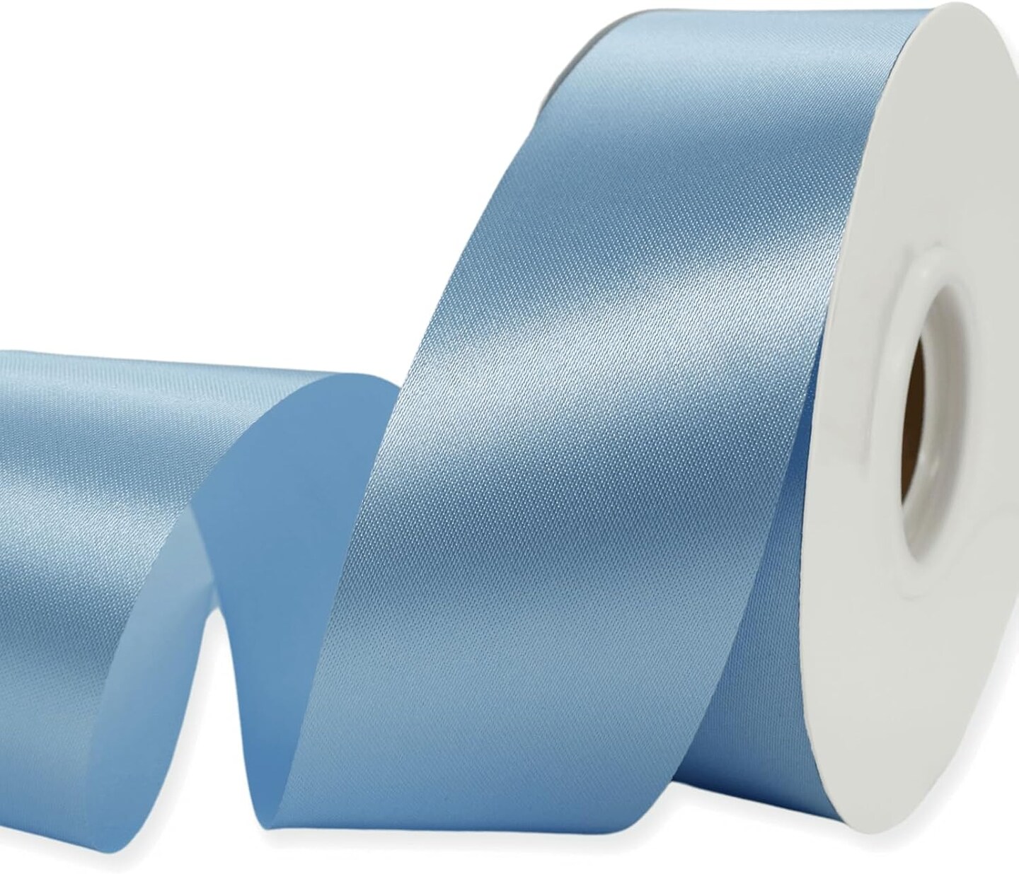 Light Blue Ribbon 1-1/2 Inch x 50 Yards Satin Ribbon Single Face Ribbon ...