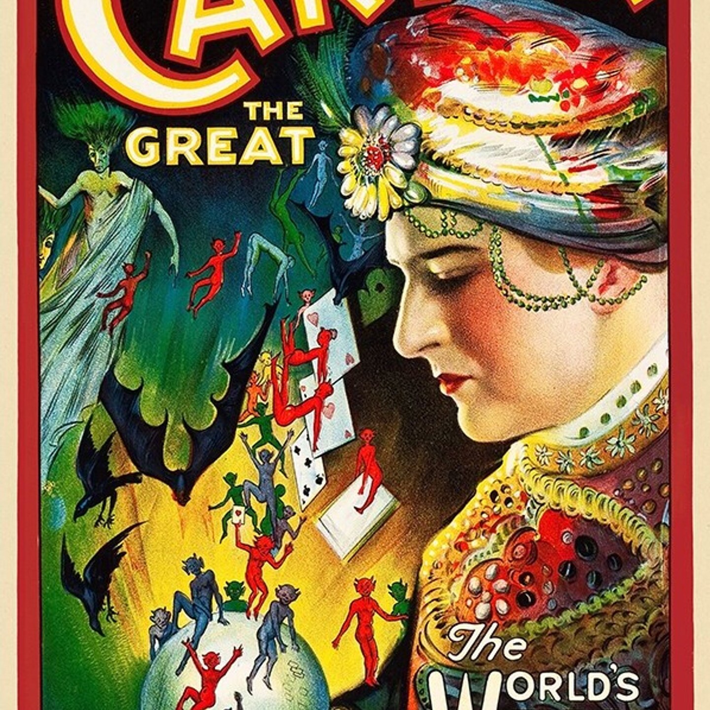 Edge Collections - Multicolor - Vintage 1926 Witchcraft Magic Wall ...