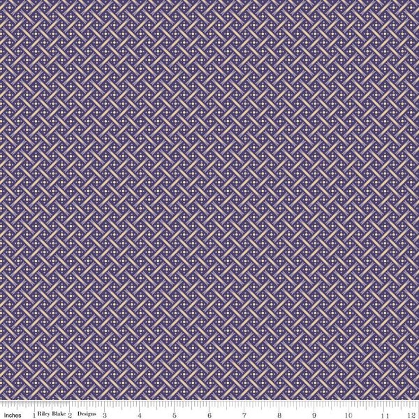 Basket Weave in Purple (c16995-purple) | Vera's Garden | Vicki McCarty ...