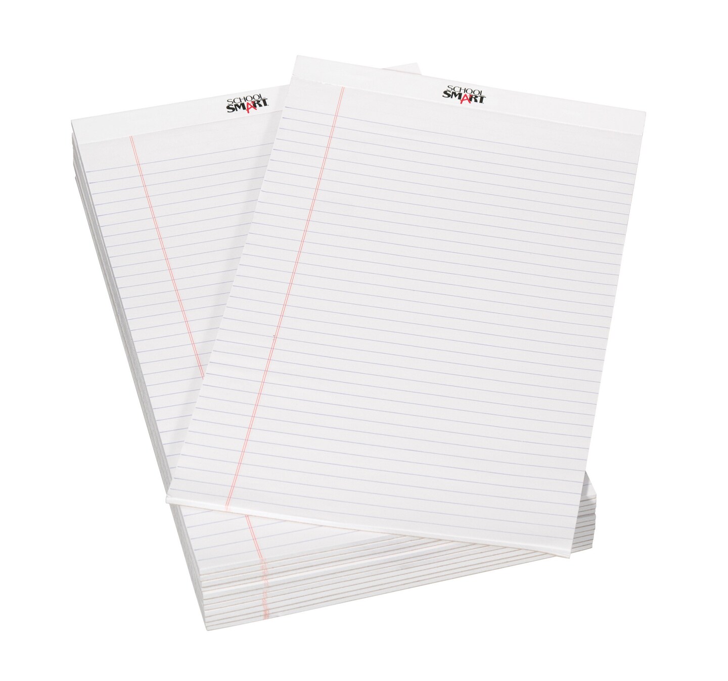 School Smart Legal Pad, 8-1/2 x 14 Inches, White, 50 Sheets, Pack of 12 ...