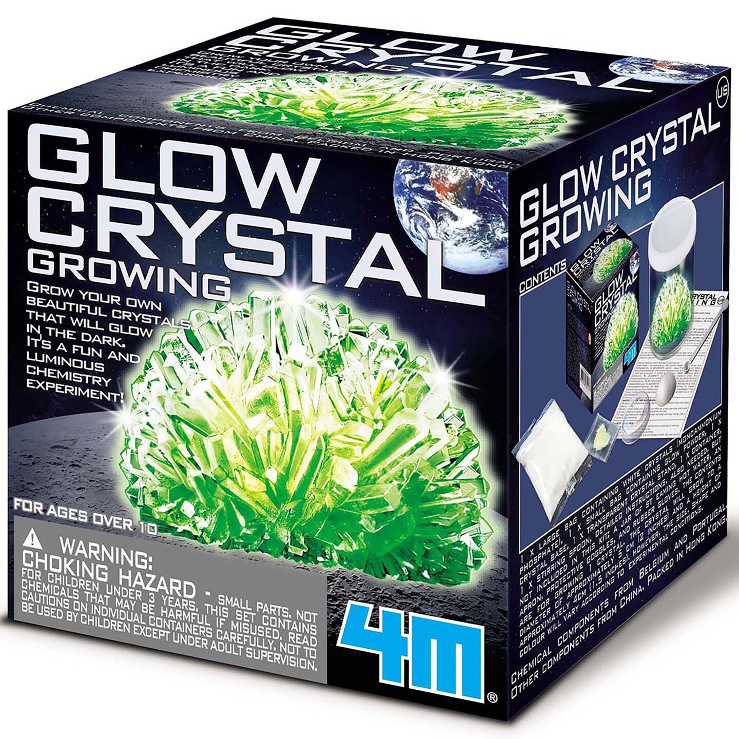 4M: Glow Crystal Growing Kit - DIY Science, Make your Own Glow-In-The ...