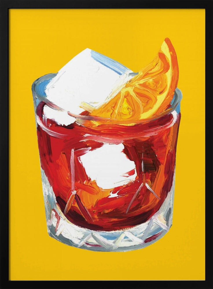 Negroni On Sunshine - Alice Straker 24x36 Black Framed Art | Home or ...