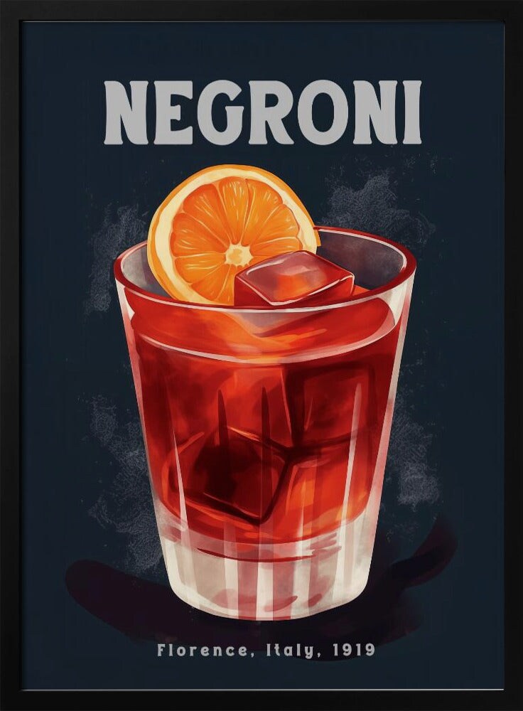 Negroni Florence 2 - Andreas Magnusson 24x36 Black Framed Art | Home or ...