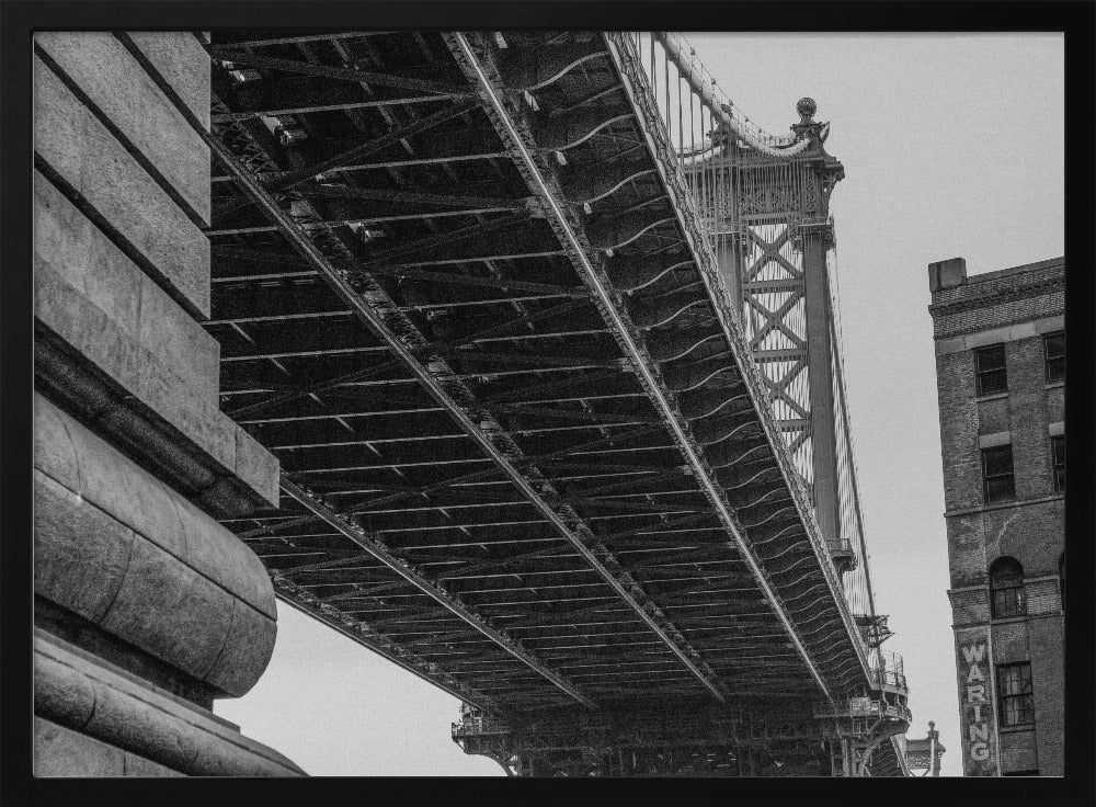 Manhattan Bridge - Brooklyn New York - Rikard Ekstrand 24x36 Black ...