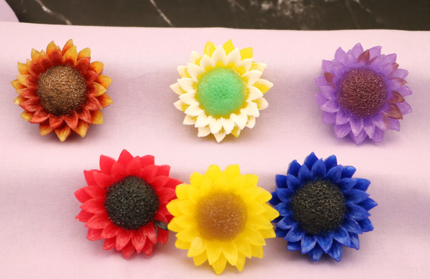 Beautiful Sunflower Soaps in Assorted Colors for Mother's Day, Birthday ...