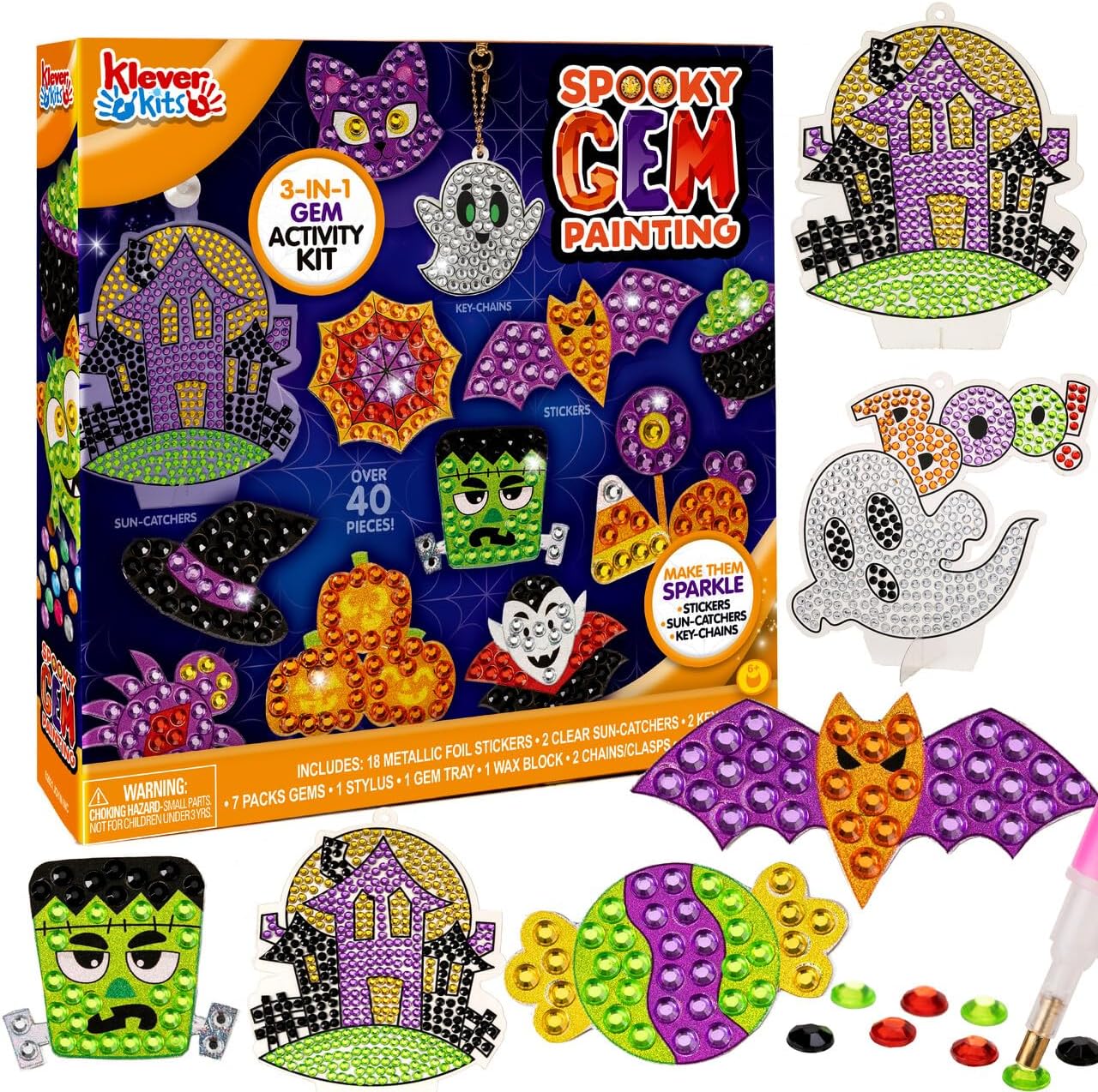 Halloween Gem Art Kit Diamond Painting Kit with Sticker | Michaels