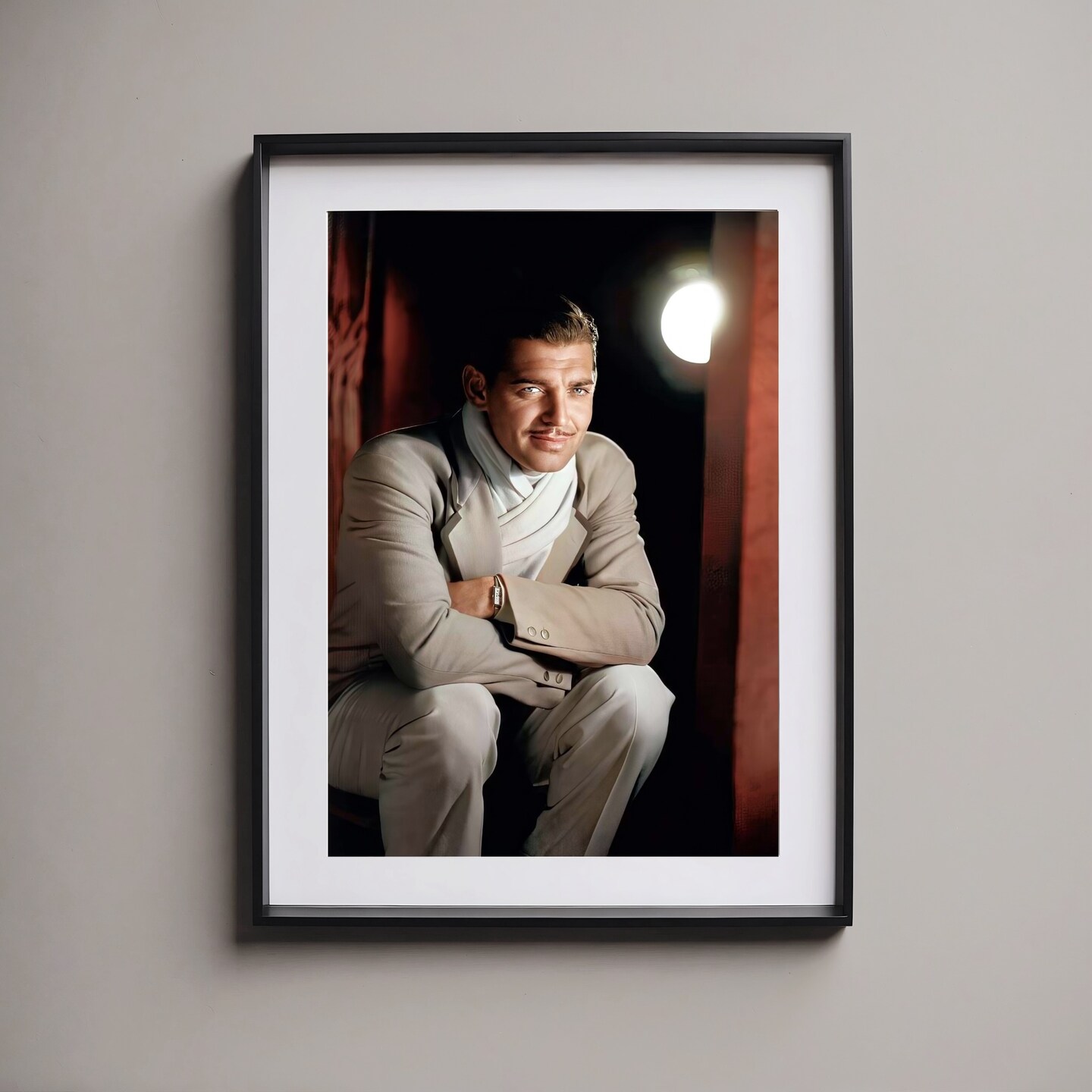 Clark Gable studio photo c. 1934, color, multiple sizes, classic ...