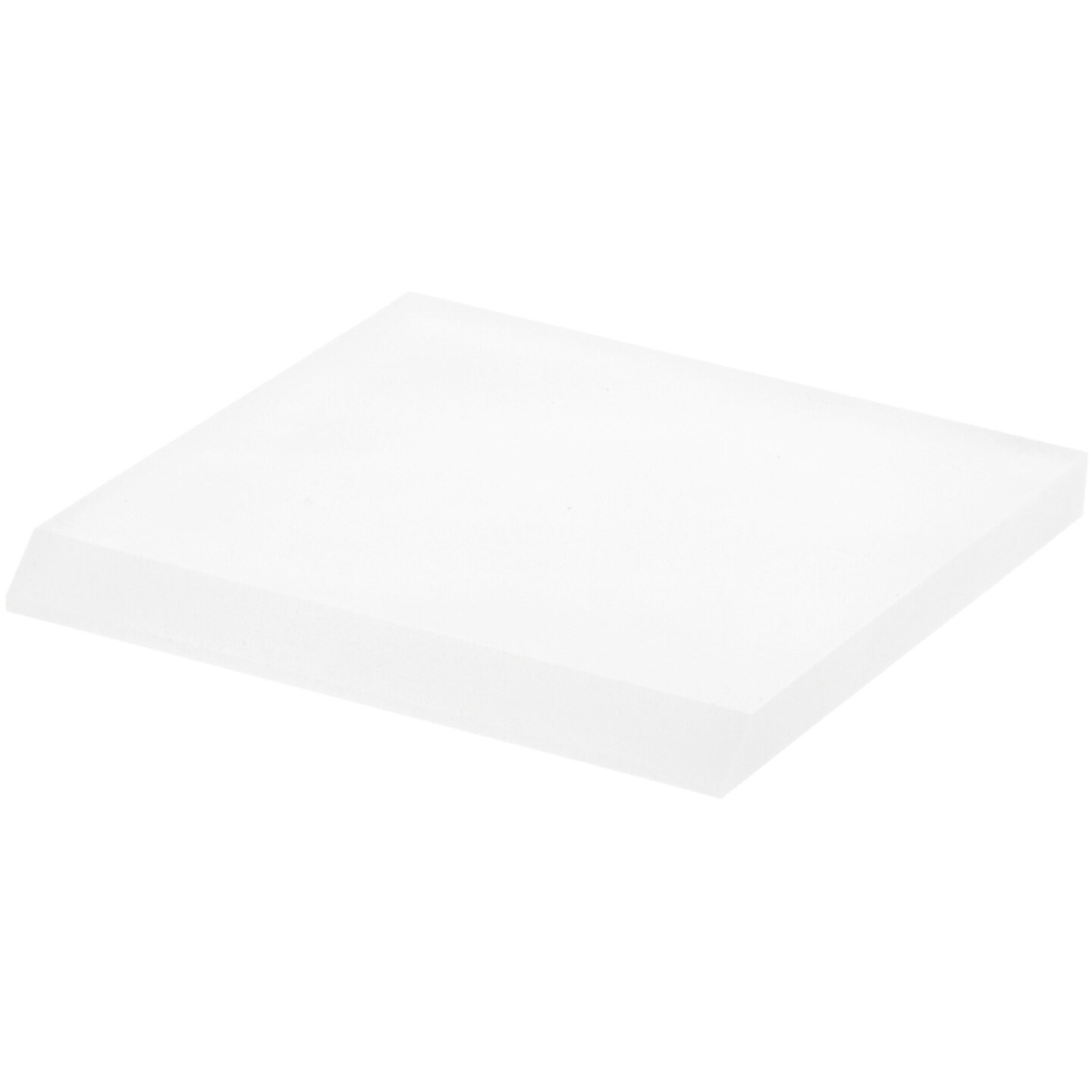 Plymor Frosted Acrylic Square Display Base (Angled-Front for Label), 4 ...