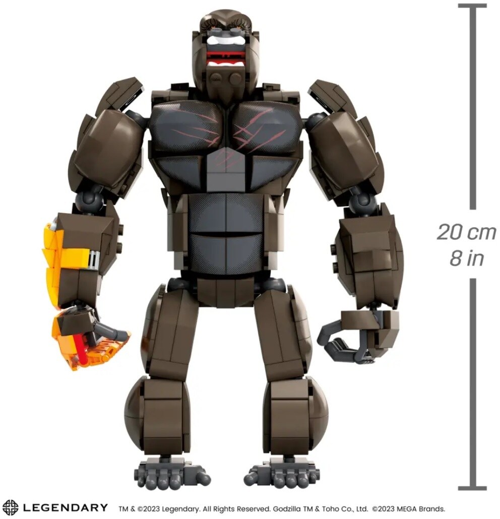 MEGA BLOKS - Kong x Godzilla: The New Empire: Kong, 541 Piece Buiding ...