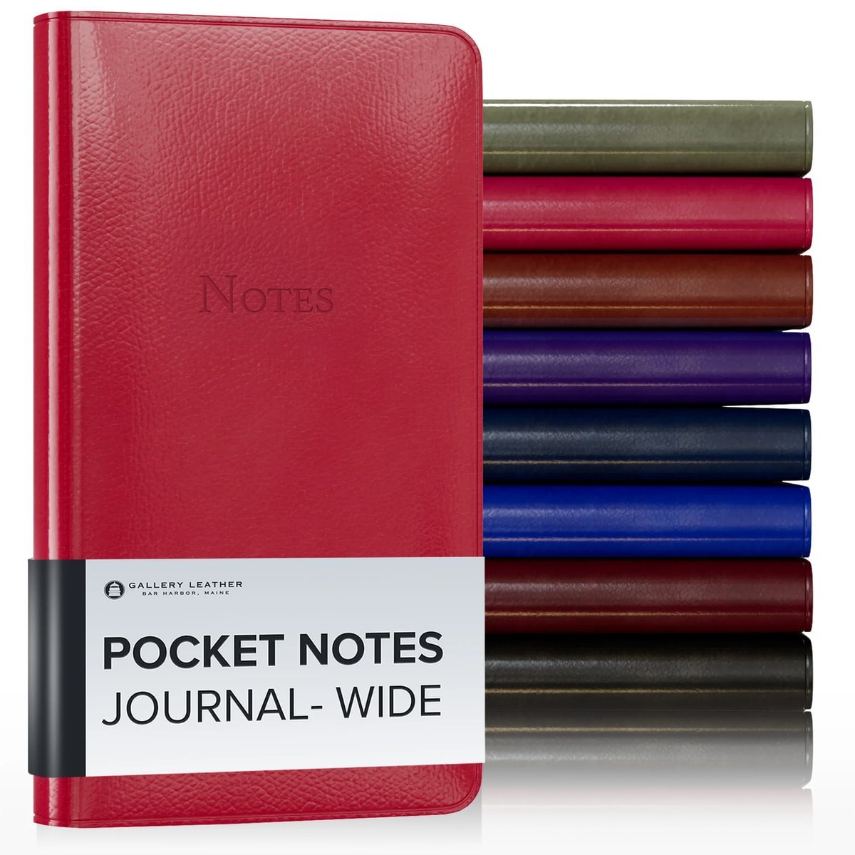 Gallery Leather Wide Pocket Notes Journal - 6" x 4.25” | Michaels
