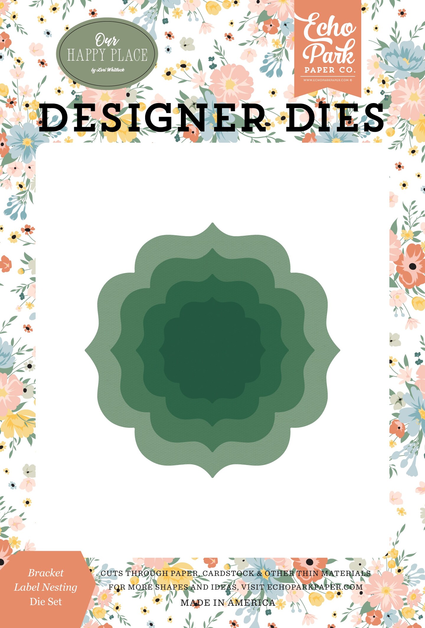 Our Happy Place Dies-Bracket Label Nesting | Michaels