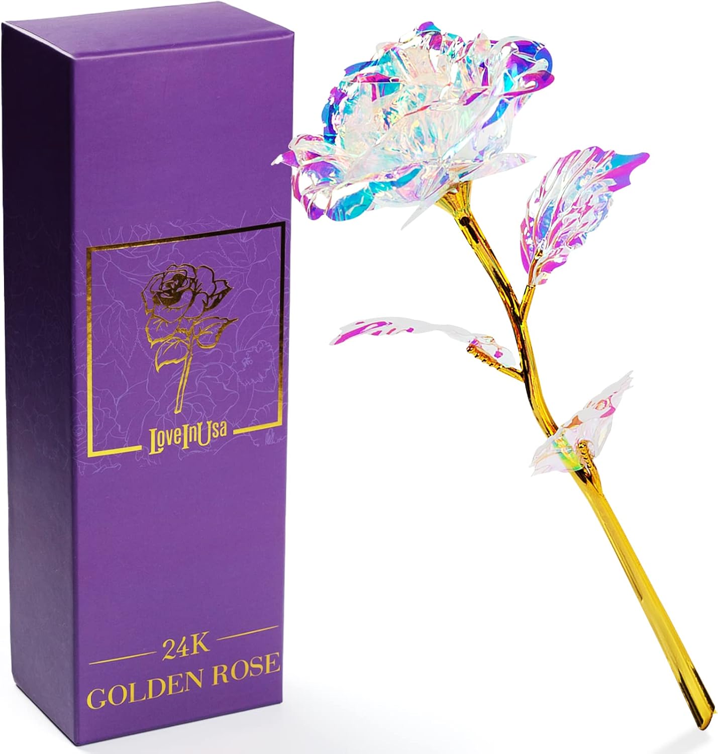 Artificial Rose Flower, Galaxy Eternity Rose for Mom from Daughter/Son ...