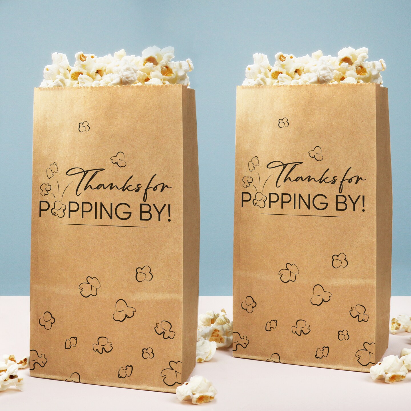 Big Dot of Happiness Thanks for Popping By Popcorn Bags, Party Favor ...