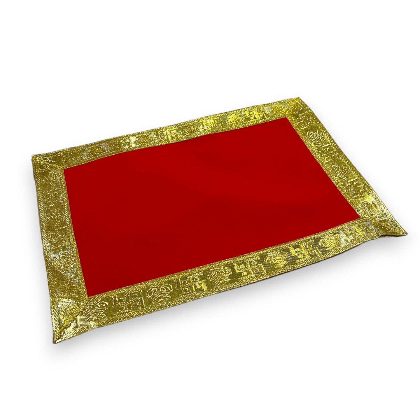 Velvet Pooja Mat Aasan Cloth for God Goddess Idol Puja Asan Mandir ...