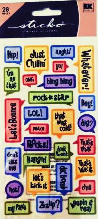 Sticko Teenager Captions Stickers | Michaels