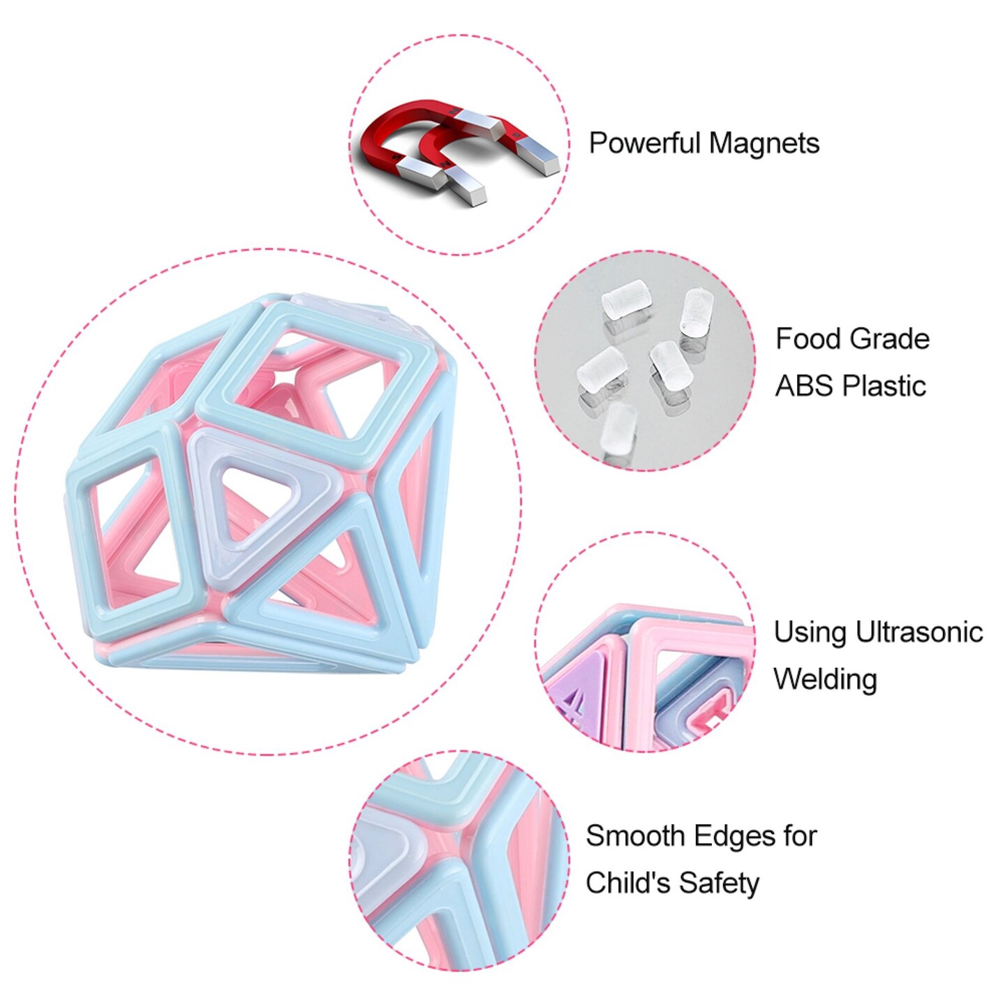 3D Colorful Macaron Building Blocks, Various Castle Building Models ...