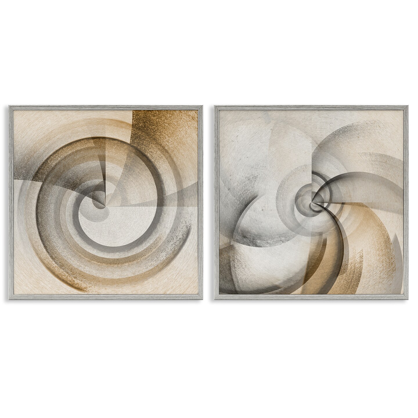 Stupell Industries Spinning Vortex Abstractions 2pc Framed Giclee Wall ...