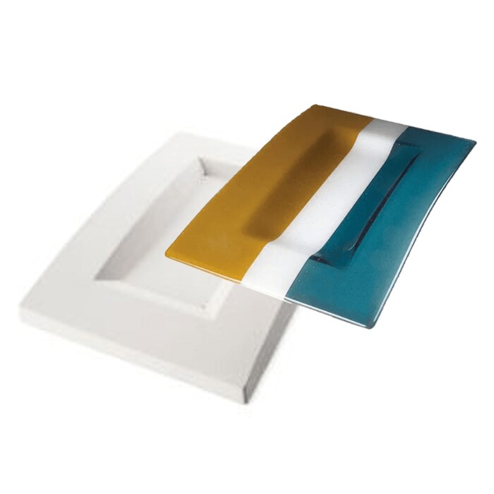 O.D.13.5"x9.7 D.1.4 Bullseye Opposing Convex Dish Mold Glass Fusing ...