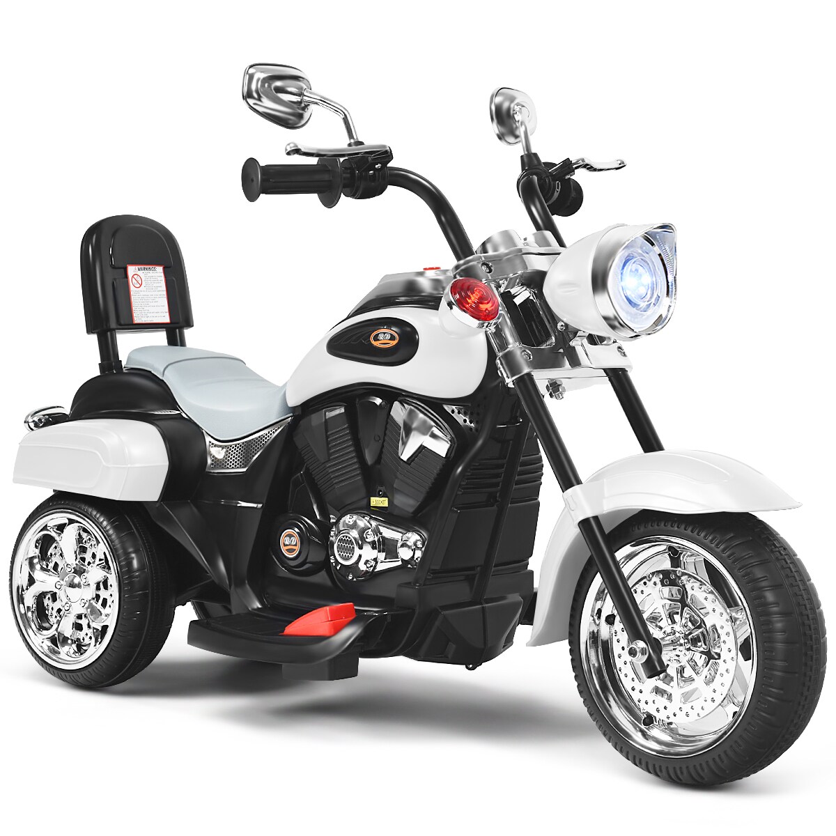 Costway 3 Wheel Kids Ride On Motorcycle 6V Battery Powered Electric Toy ...
