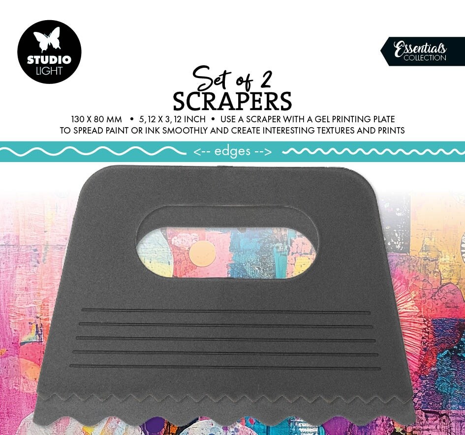 Studio Light Scrapers 2/Pkg-Black, Count: 1 | Michaels